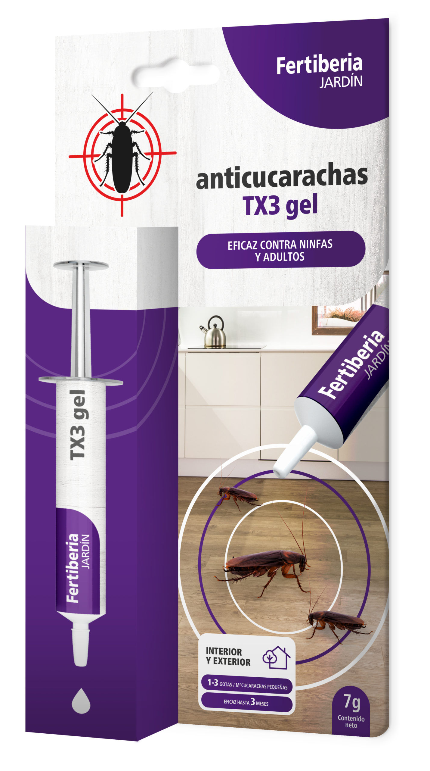 Gel Insecticida Cucarachas 7 Gr Fertiberia - Abonos Calsilla - Envío 24/48h