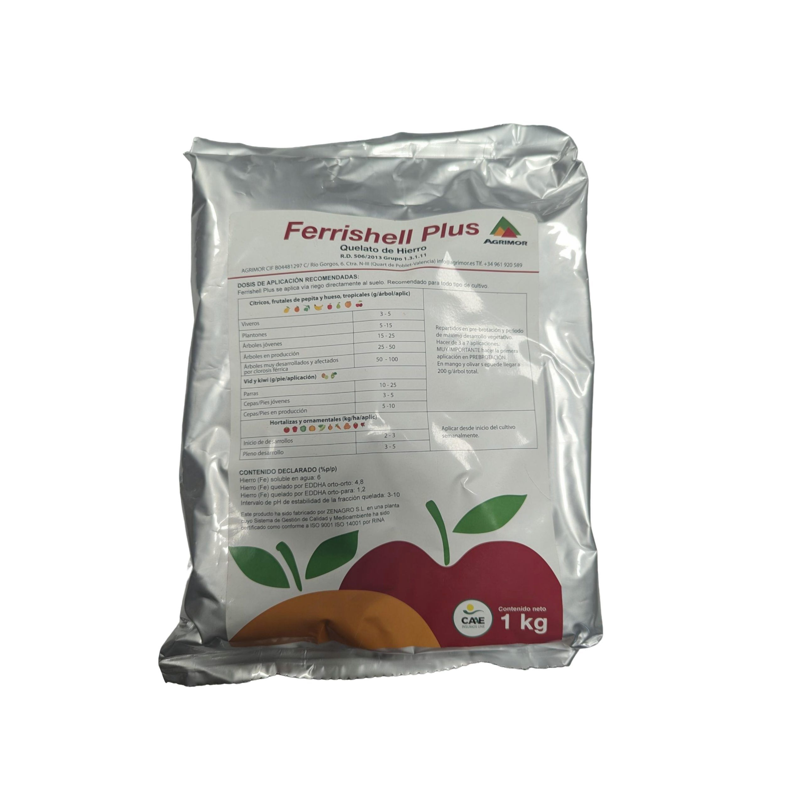 Ferrishell Quelato de Hierro 1kg - Abonos Calsilla