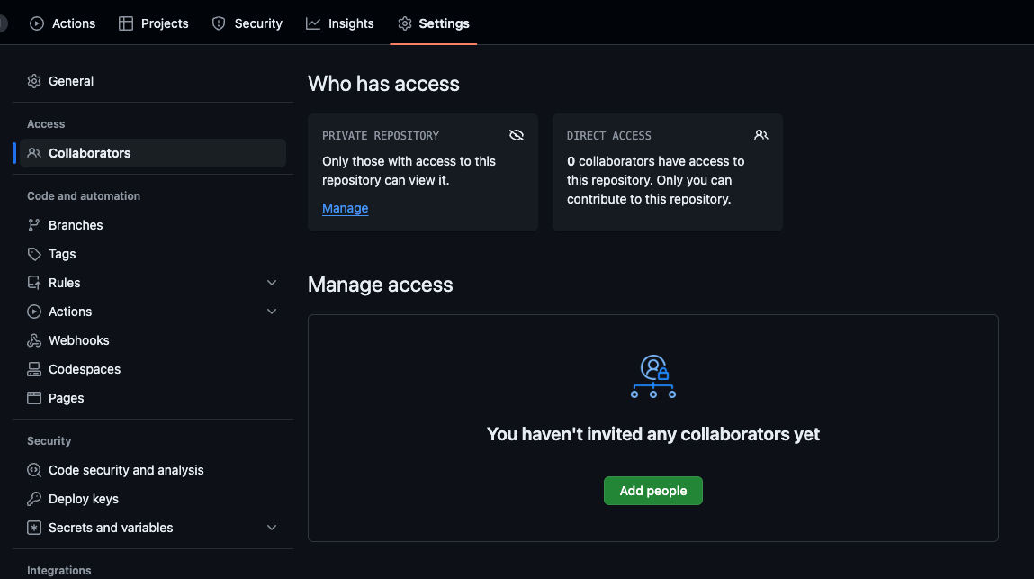 Allowing access to your repository - Git and GitHub Essentials | BigBinary Academy