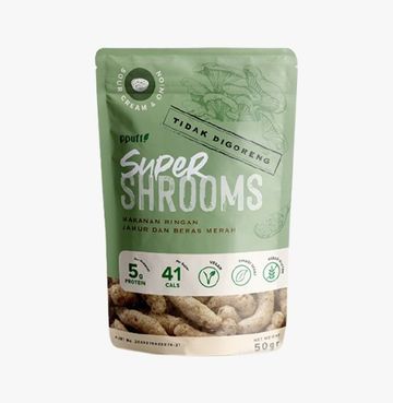 Jual Super Shrooms Snack Vegan Ppuff 50g | Sayurbox