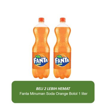 Jual Fanta Minuman Soda Orange Botol 1 liter x 2 | Sayurbox