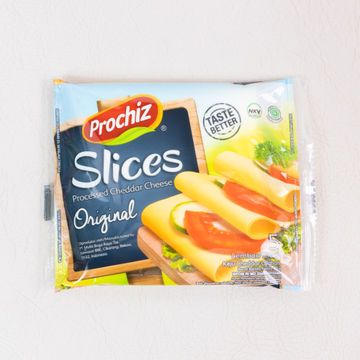 Jual Single Slice Keju Cheddar Prochiz | Sayurbox