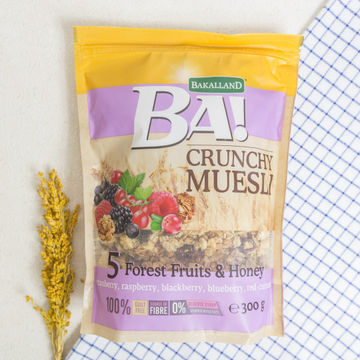 Jual Bakalland BA Crunchy Muesli 5 Forest Fruits Honey | Sayurbox