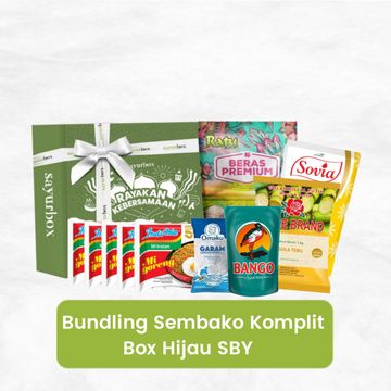 Jual Bundling Sembako Komplit Box Hijau | Sayurbox