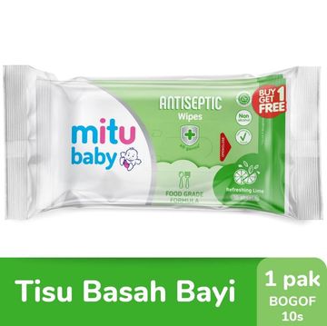 Jual Tissue Basah Antiseptic Refreshing Lime Mitu Baby | Sayurbox