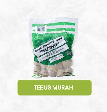 Jual Baso Kusno Bakso Sapi Kecil 250 g - Tebus Murah Instan | Sayurbox