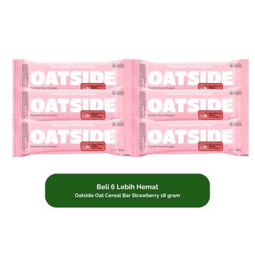 Jual Oatside Oat Cereal Bar Strawberry 6 x 18 gram | Sayurbox
