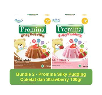 Jual Bundle 2 - Promina Silky Pudding Cokelat dan Strawberry 100 gram ...