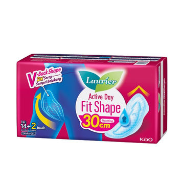 Jual Pembalut Active Day Fit Shape Non Wing 30cm Laurier | Sayurbox