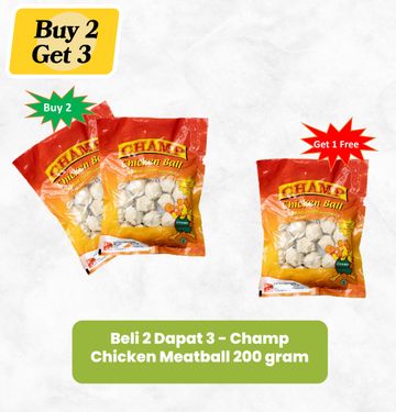 Jual Buy 2 Get 3 Champ Chicken Meatball 200 gram | Sayurbox