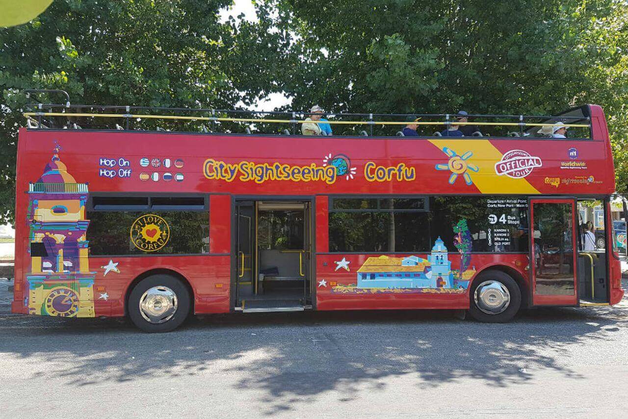 Corfu Hop On Hop Off | City Sightseeing Corfu Bus Ticket at Best Price!