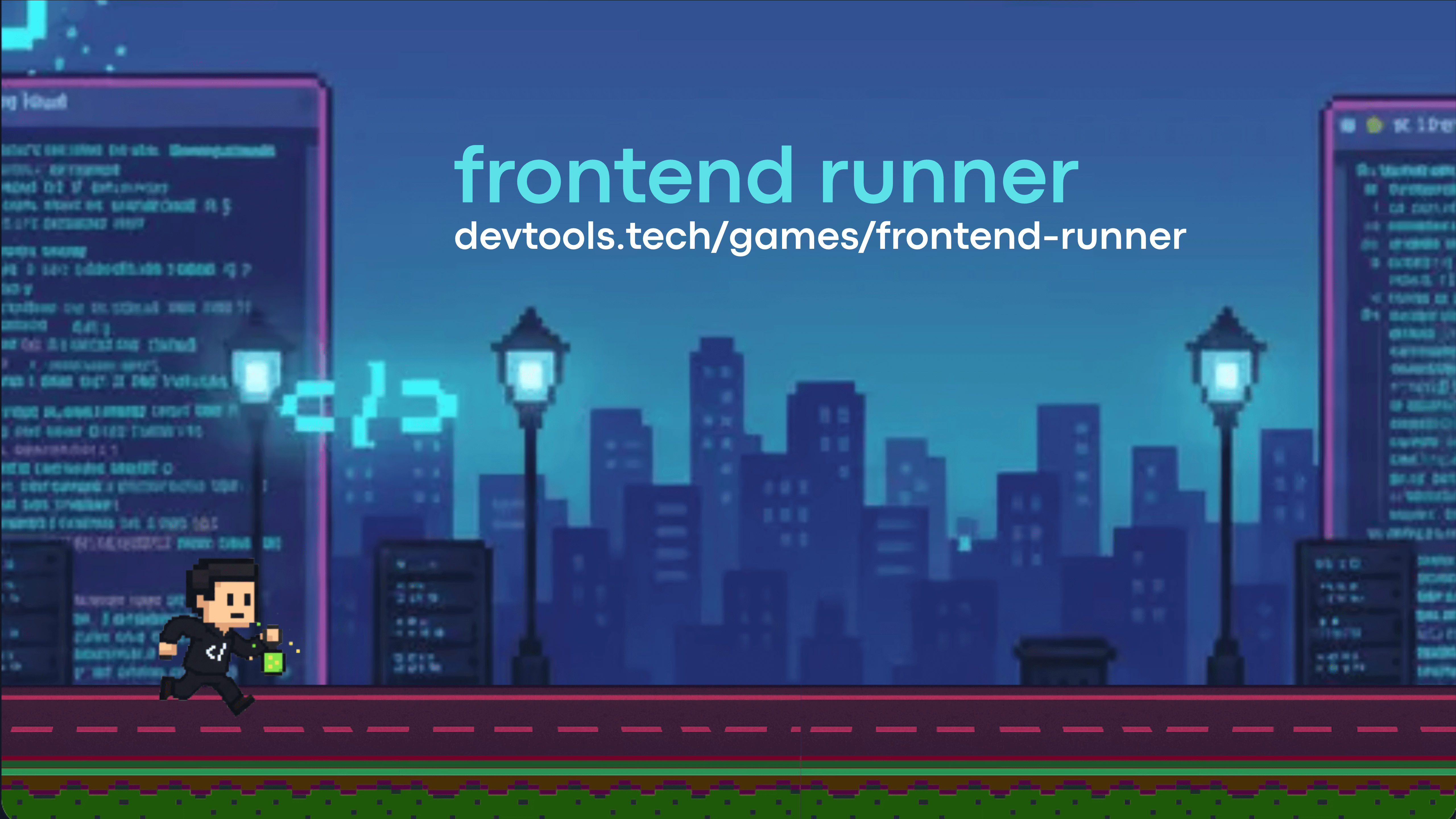 Frontend Runner Game - DT Dash | Devtools Tech