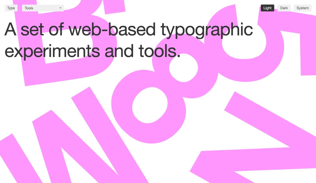 Type Tools | Dezi Gallery