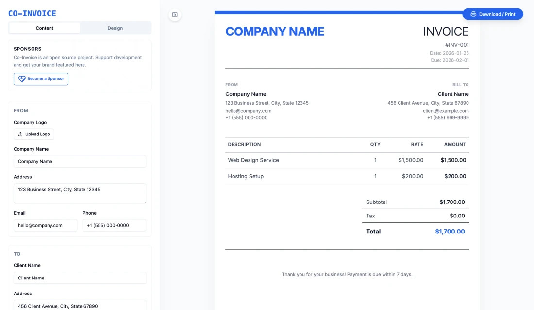 Co-Invoice | Dezi Gallery