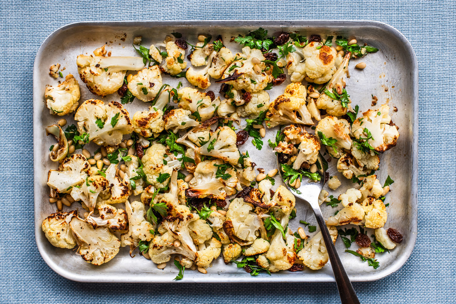 Roasted Cauliflower with Pine Nuts, Raisins, Lemon and Parsley | The ...