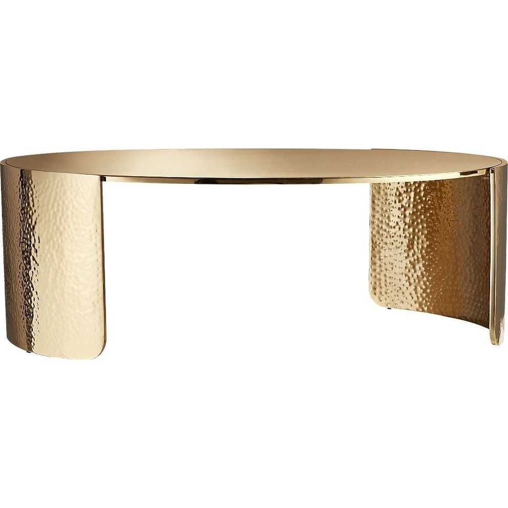 20 Inspirations Cuff Hammered Gold Coffee Tables