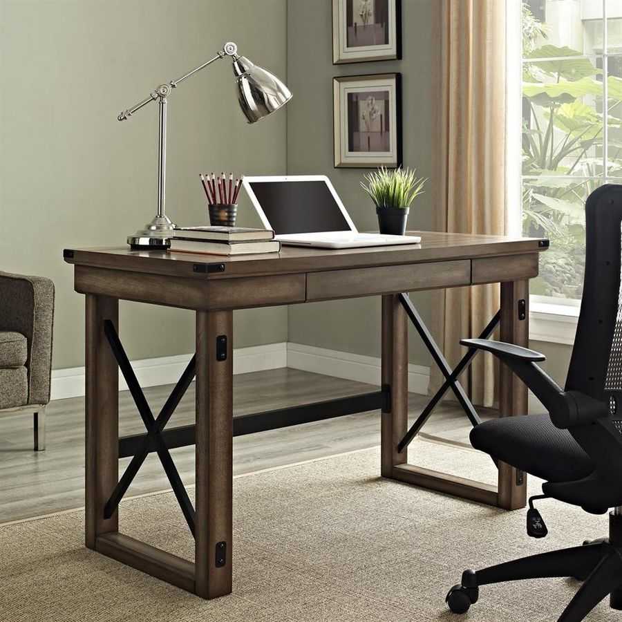 15 The Best Natural Wood and Black Metal Office Desks