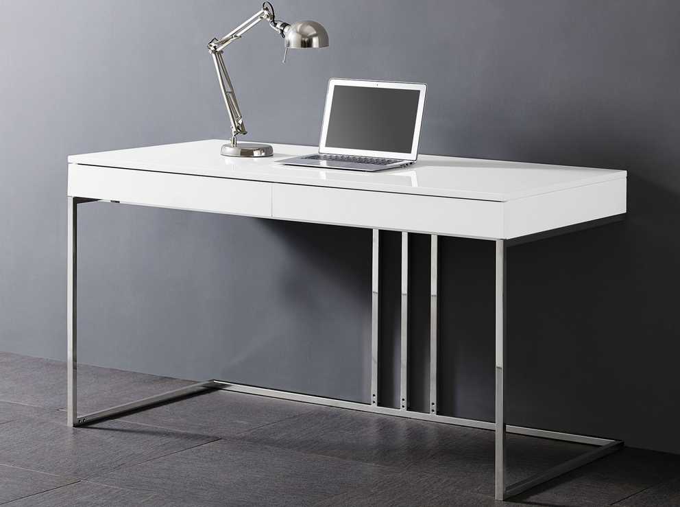 15 Ideas of Gloss White Corner Desks