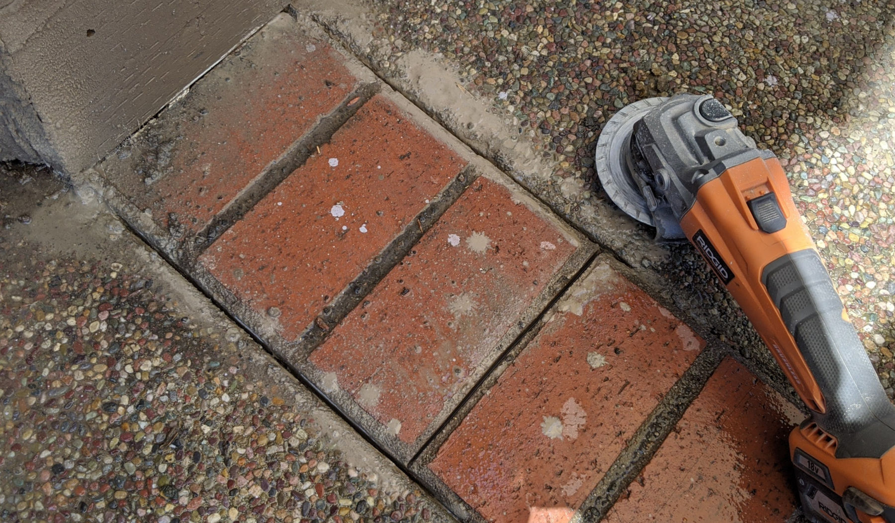 Make a rectangular hole in cement with clean edges - Abdullah Yahya