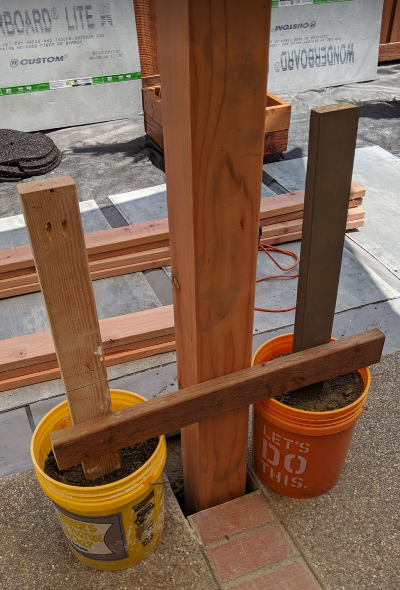 How to Install 4 Posts Square and Plumb (like for a pergola) - Abdullah ...