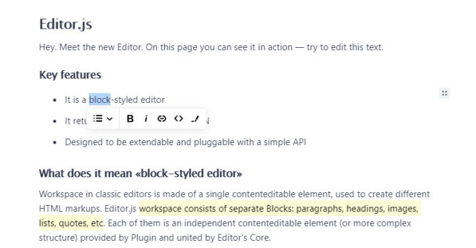 editor.js - a web-based WYSIWYG editor that outputs JSON - Abdullah Yahya