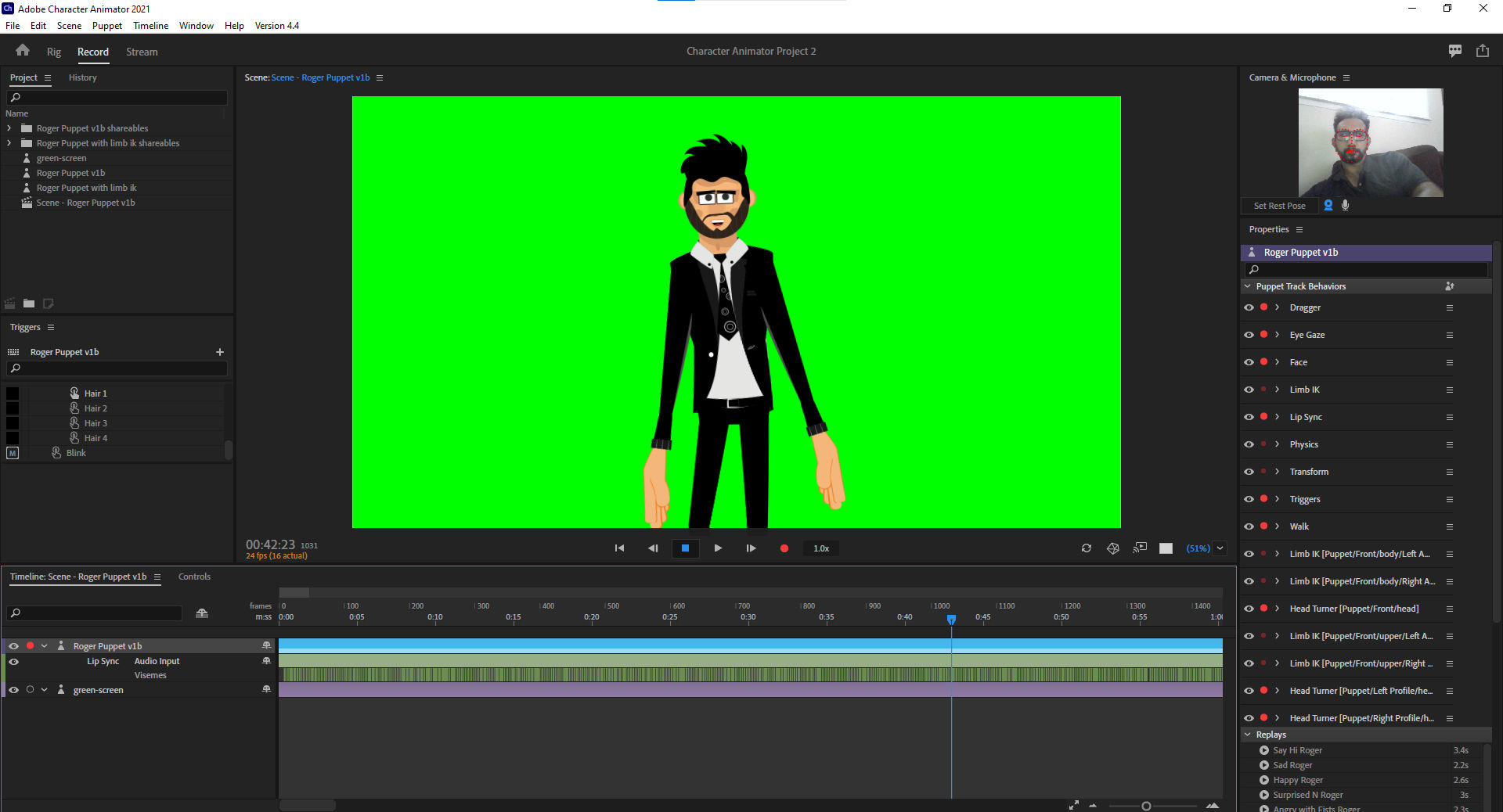 Real-time Character Animation Lip and Facial Gesture Sync - Abdullah Yahya