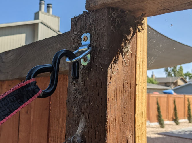 Straighten a Fence Post Using a Ratchet Strap - Abdullah Yahya