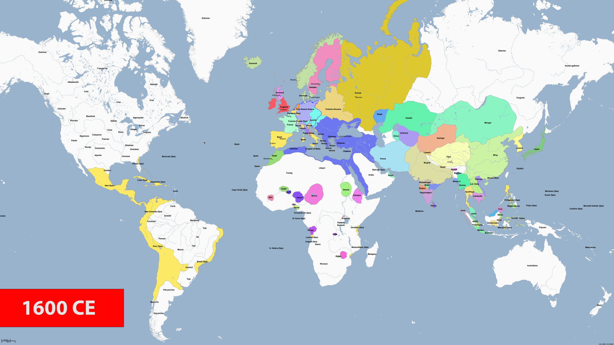Changing Global Land Borders Since 3000 BCE - Abdullah Yahya