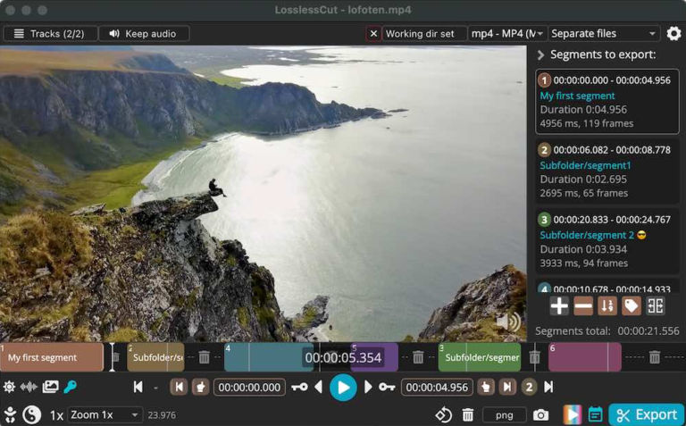 LosslessCut to Quickly Extract Segments From Long Video Footage ...