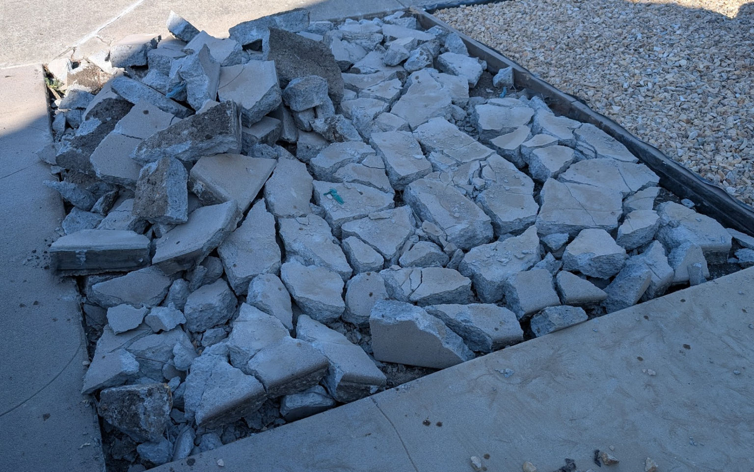 How to Replace a Cracked/Sunken Concrete Slab - Abdullah Yahya