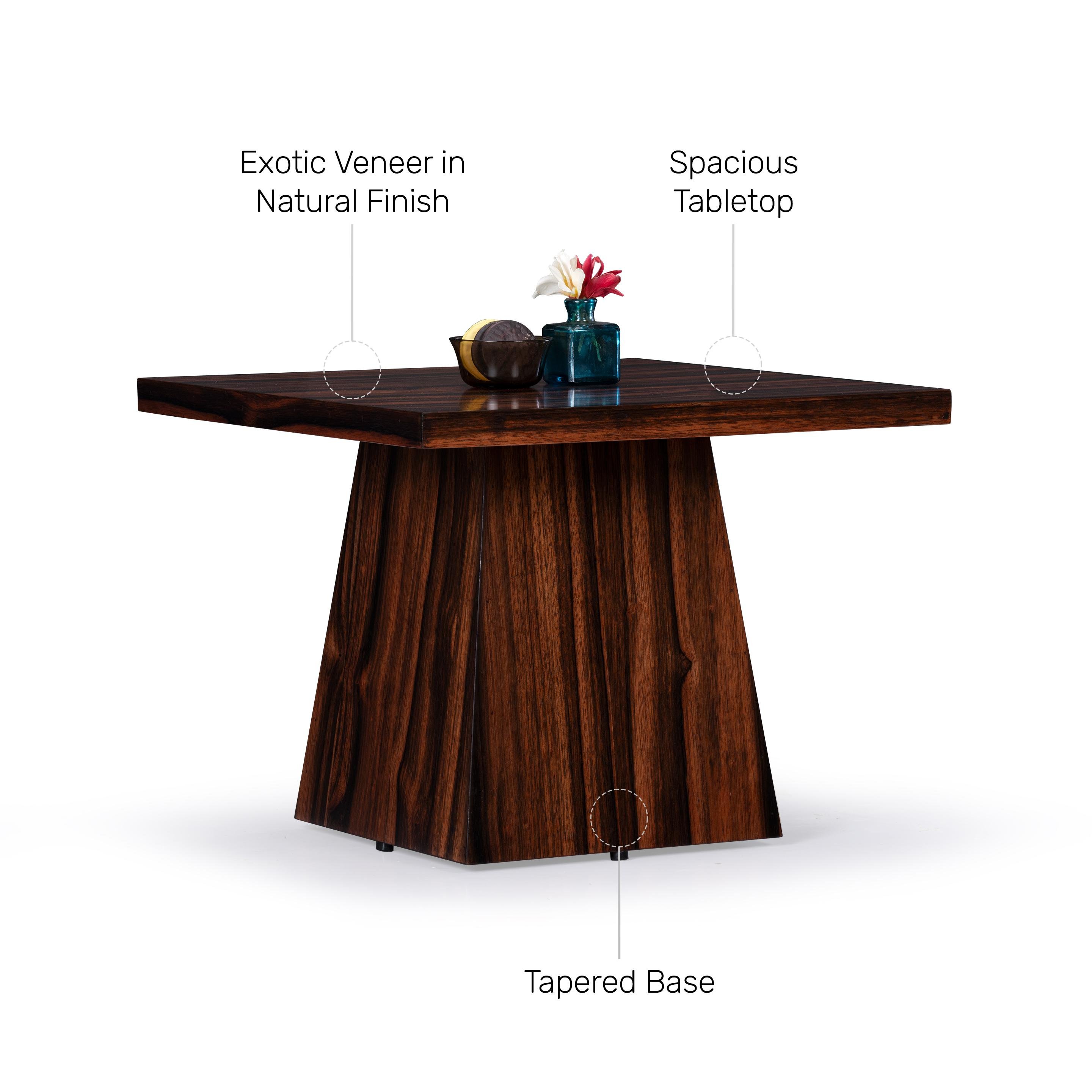 Buy Belmont Brown Veneer Engineered Wood Side Table Online At Durian