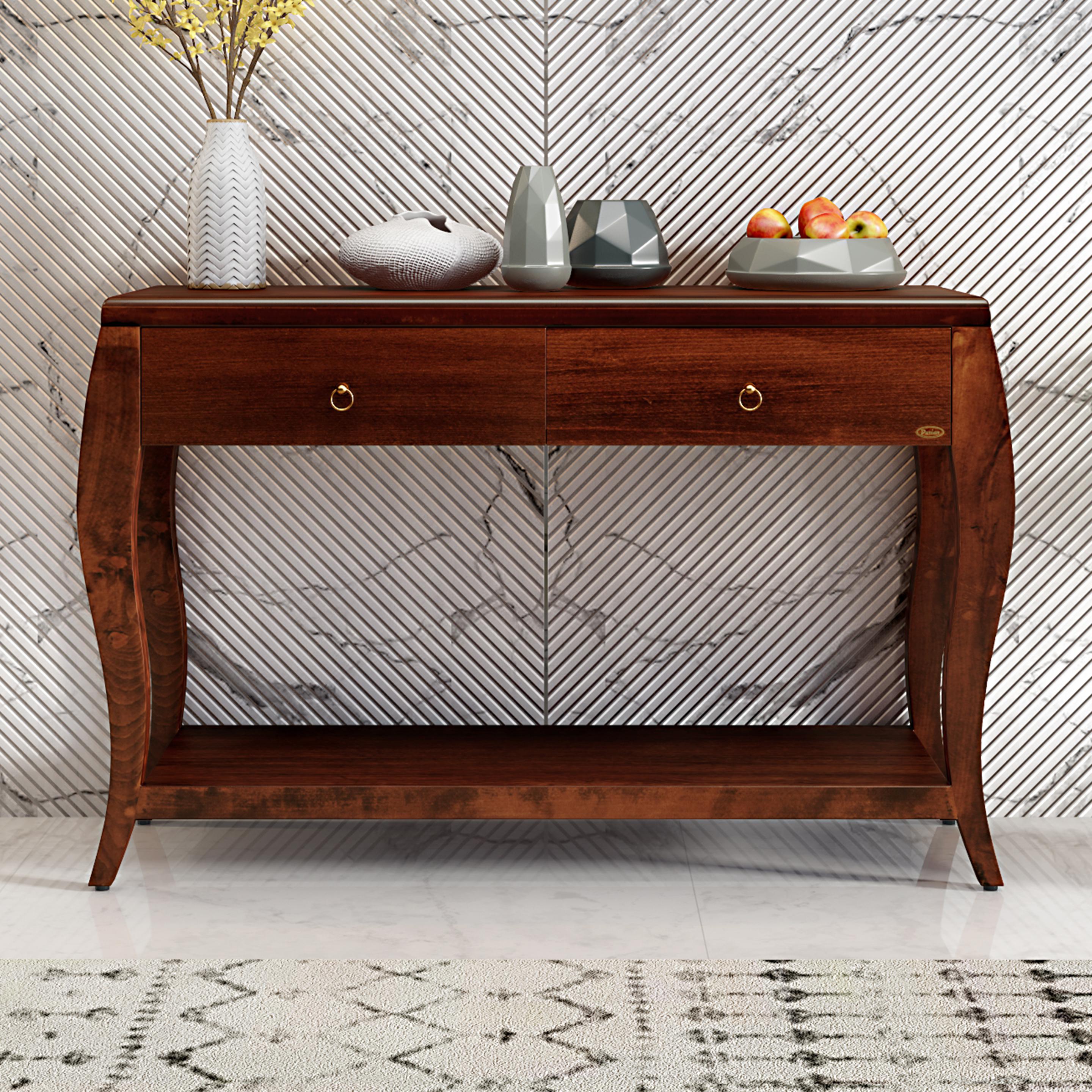 Buy Reagan Console Brown - Walnut Solid Wood Crockery Unit Online at Durian