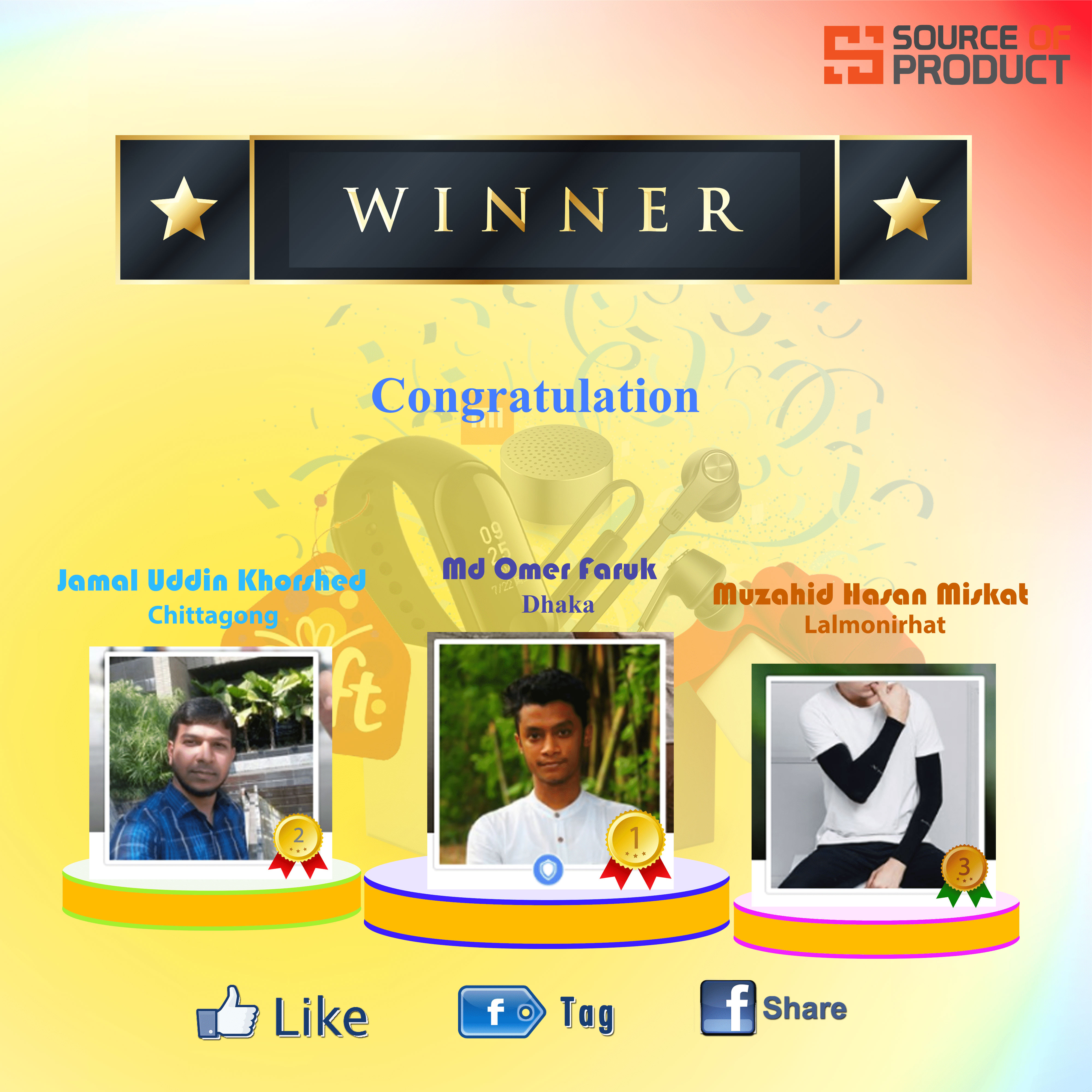 Like Tag & Share Contest !!! — Source Of Product