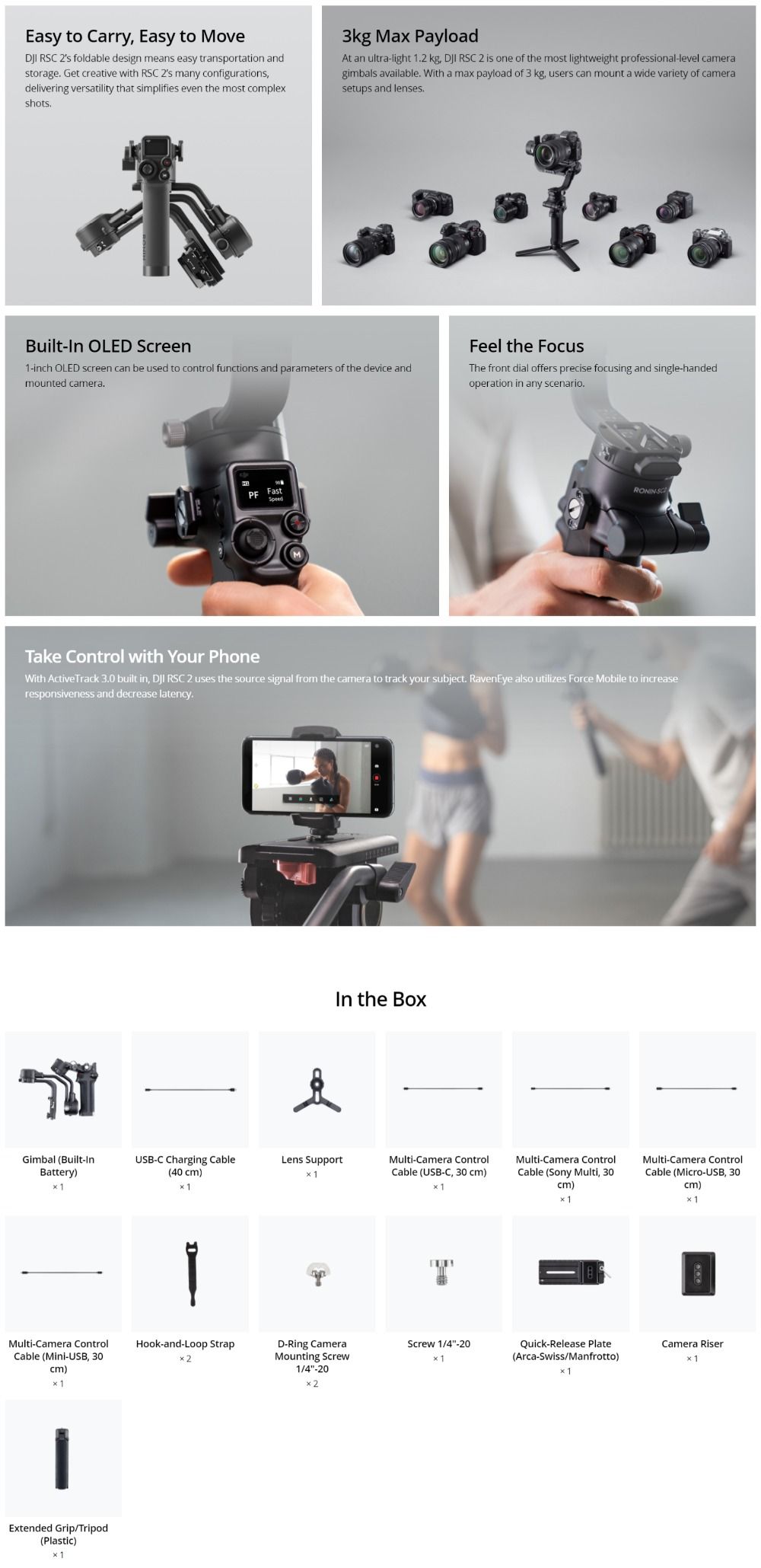 DJI RSC 2 3-Axis Gimbal Stabilizer Price in Bangladesh — Source Of Product