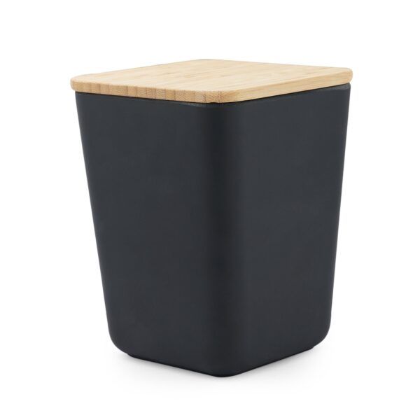 Eco-Friendly Bamboo Fibre Canister & Storage Container (Black)