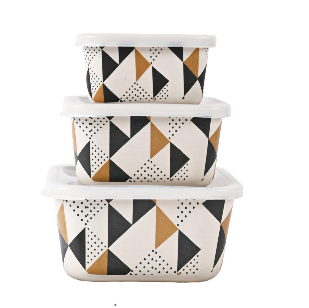 Eco-Friendly Bamboo Fibre Storage Containers