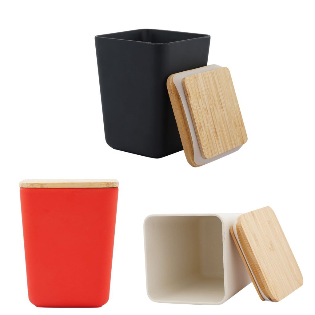 Eco-Friendly Bamboo Storage Container (Set of 3)