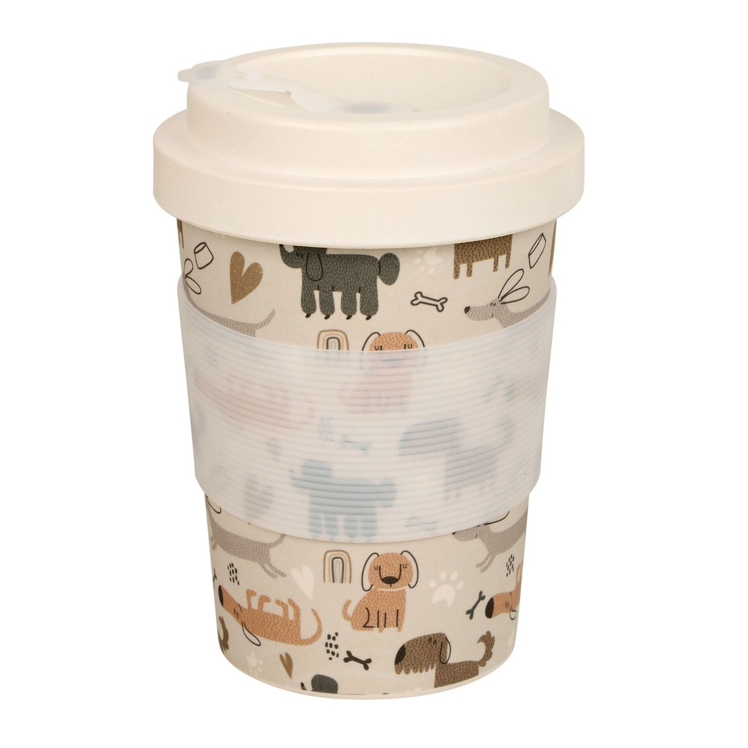 Eco-Friendly Bamboo Fibre Travel Reusable Coffee Mug with lid 350 Ml ...