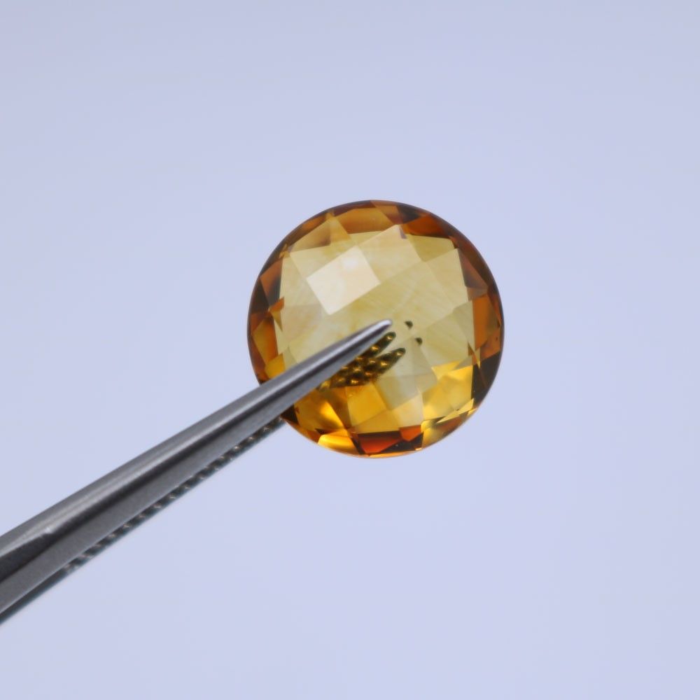 Natural Citrine Round Briolette | Calibrated Gemstone | My Earth Stone
