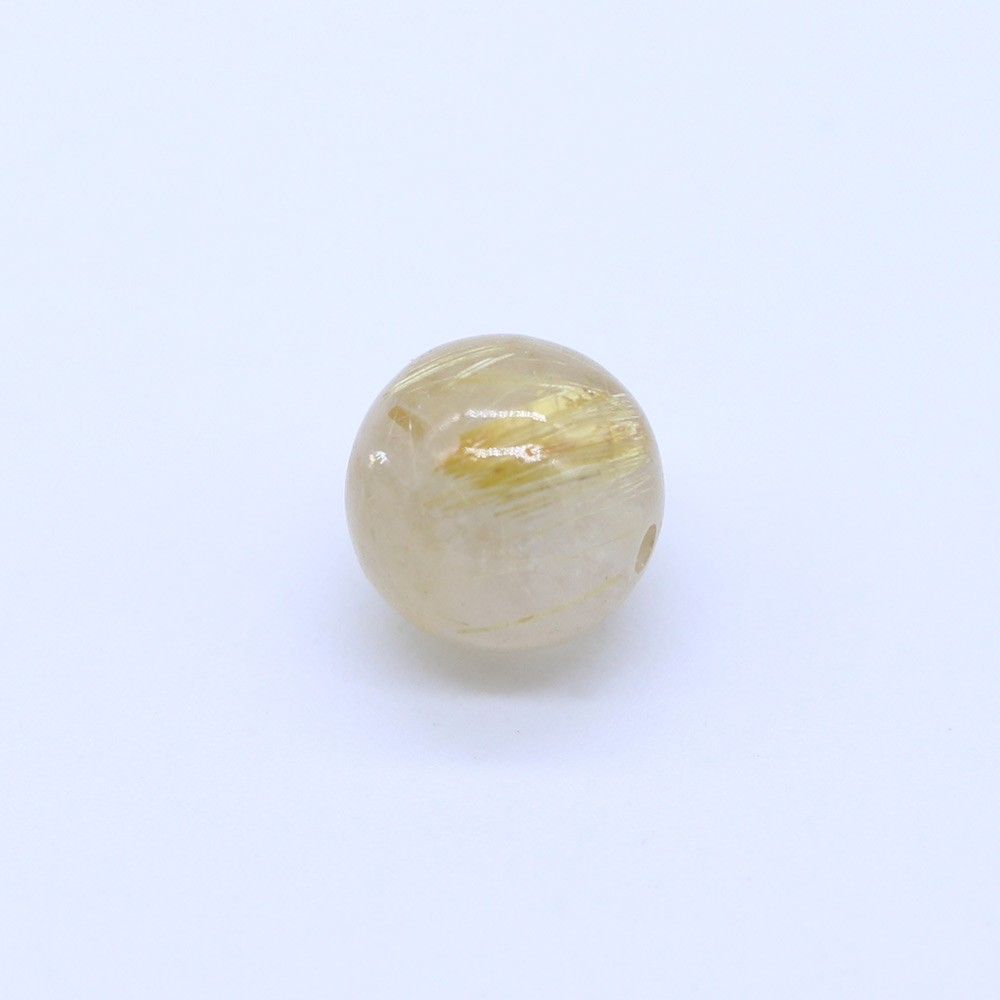 Golden Rutilated Quartz Smooth Round Balls Gemstone Beads | My Earth Stone