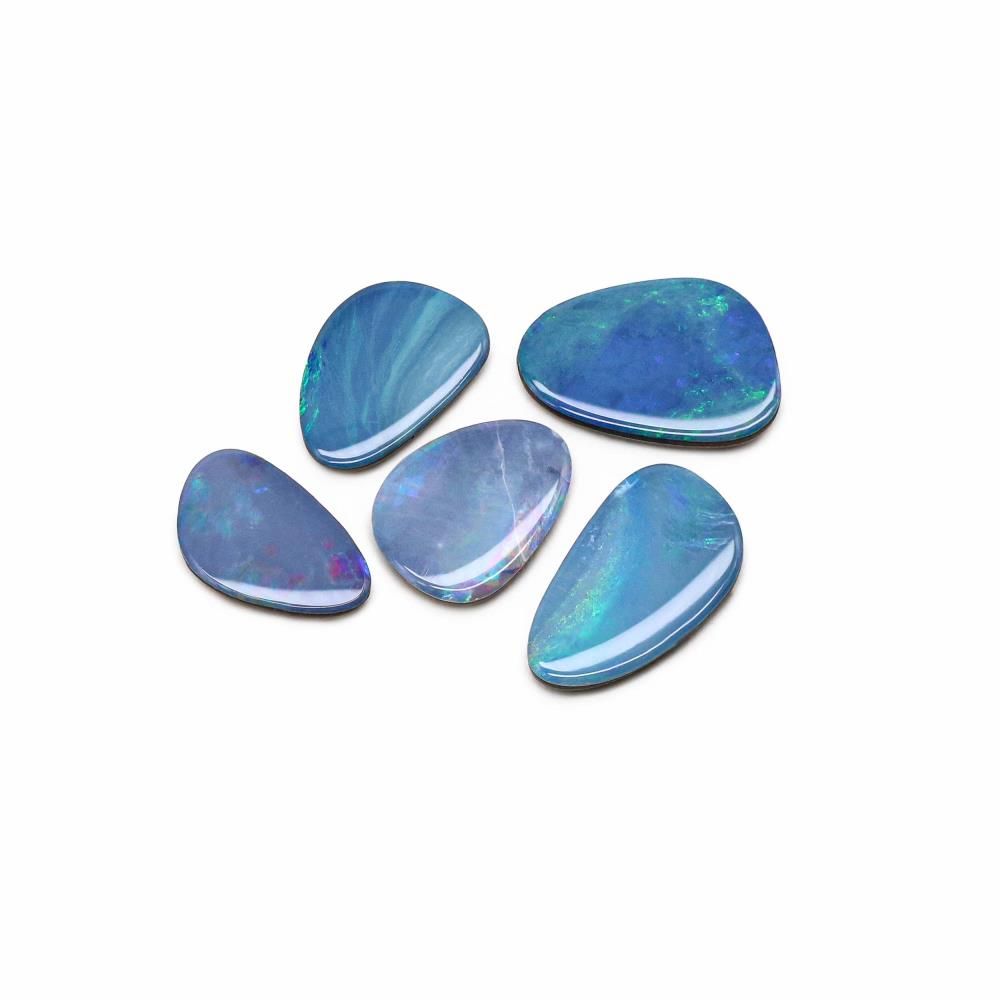 Natural Australian Opal Gemstone Slices Rainbow Fire Opal My Earth Stone