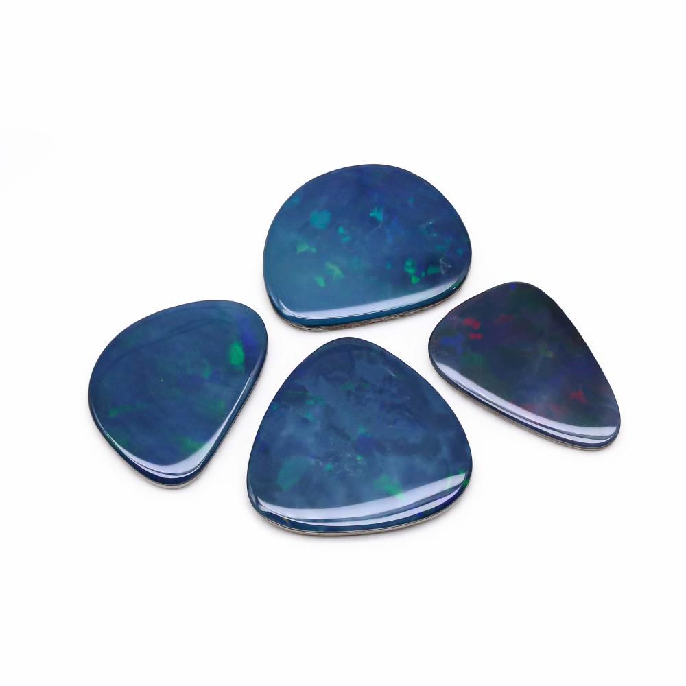 Buy Australian Opal / Fire Opal Doublet Smooth Slices | My Earth Stone