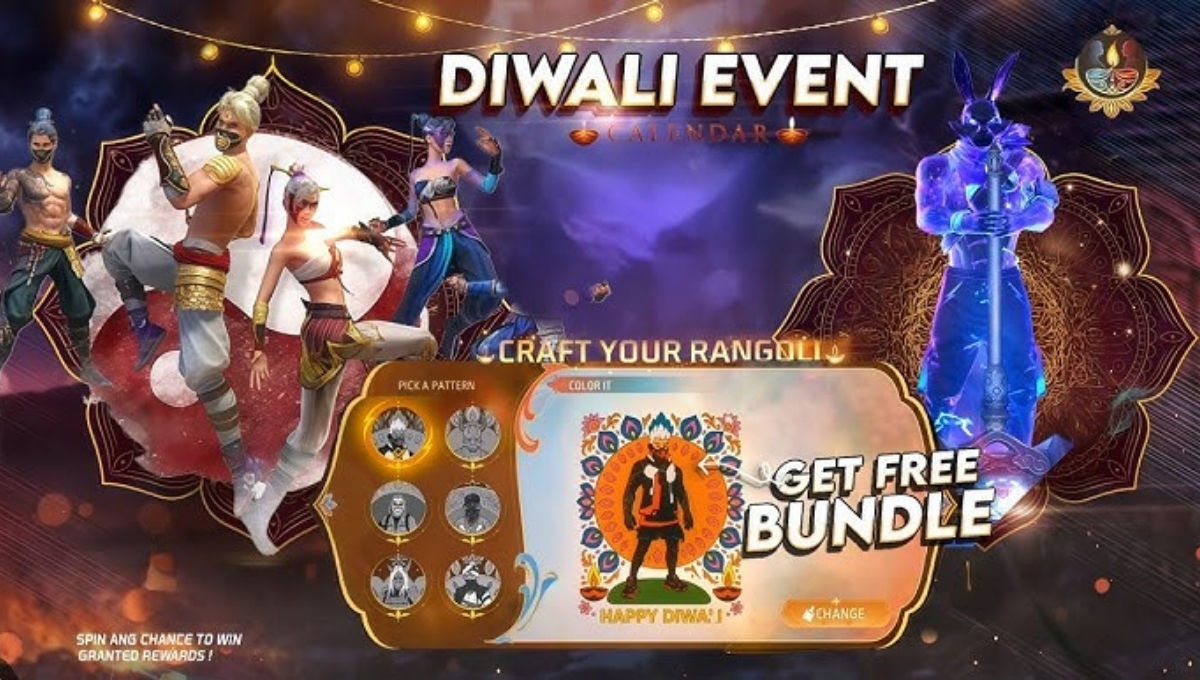 Diwali Rangoli 2025: Free Fire का त्योहारों में धमाल