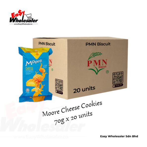 PMN Moore Cheese Cookies 70g - Easy Wholesaler Sdn Bhd