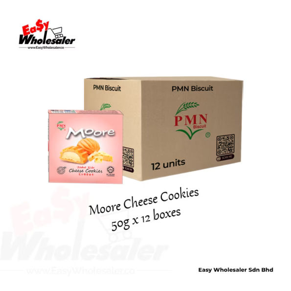 PMN Moore Cheese Cookies 50g - Easy Wholesaler Sdn Bhd