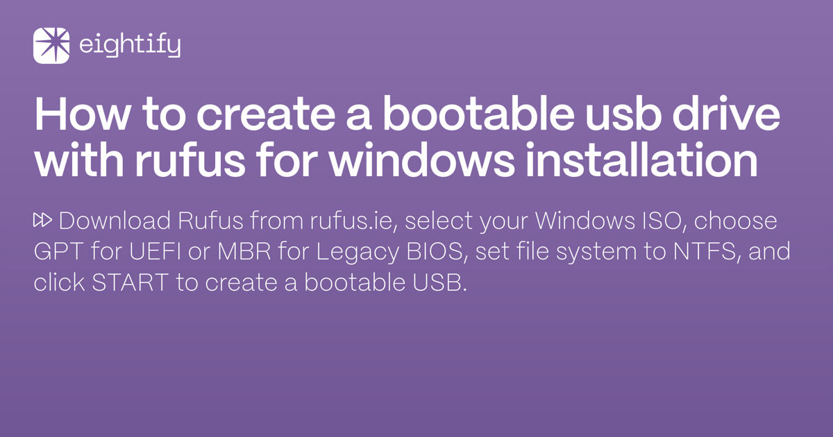 How to Install Rufus | How to use Rufus to Create Bootable USB drive ...