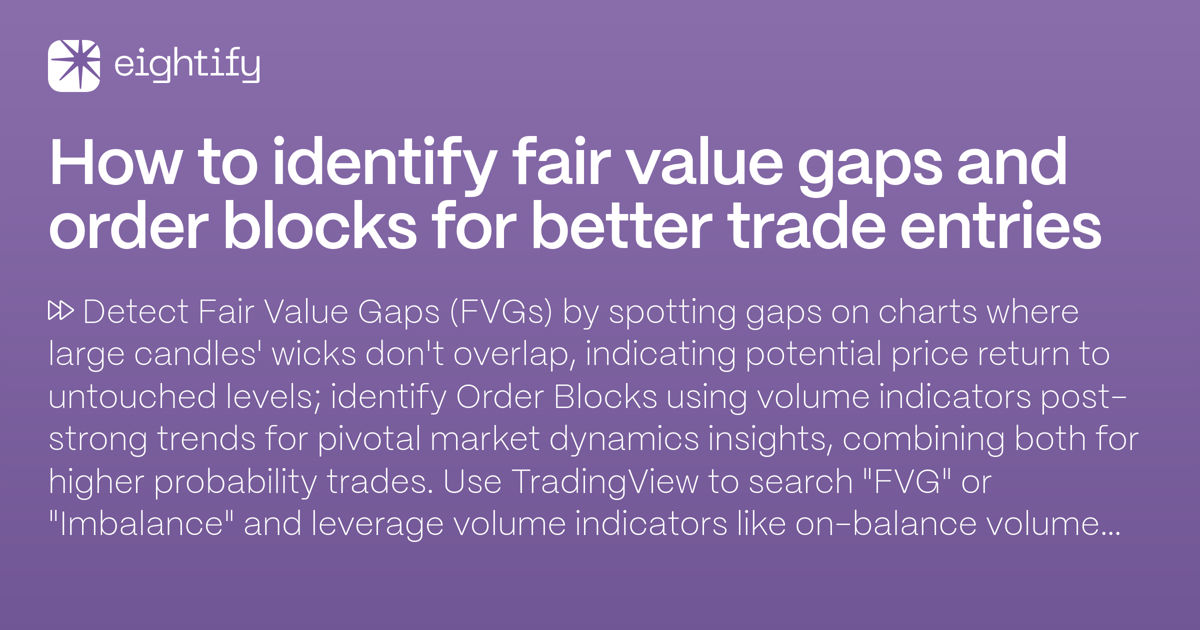 How to identify fair value gaps and order blocks for better trade ... How to identify fair value gaps and order blocks for better trade ...