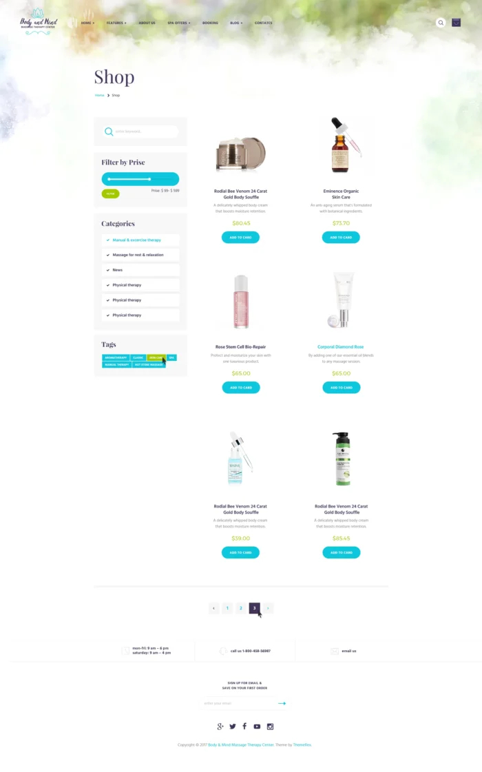 Edema | Wellness & Spa WordPress Theme