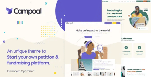 Campoal - Petition and Fundraising WordPress Theme Campoal - Petition and Fundraising WordPress Theme