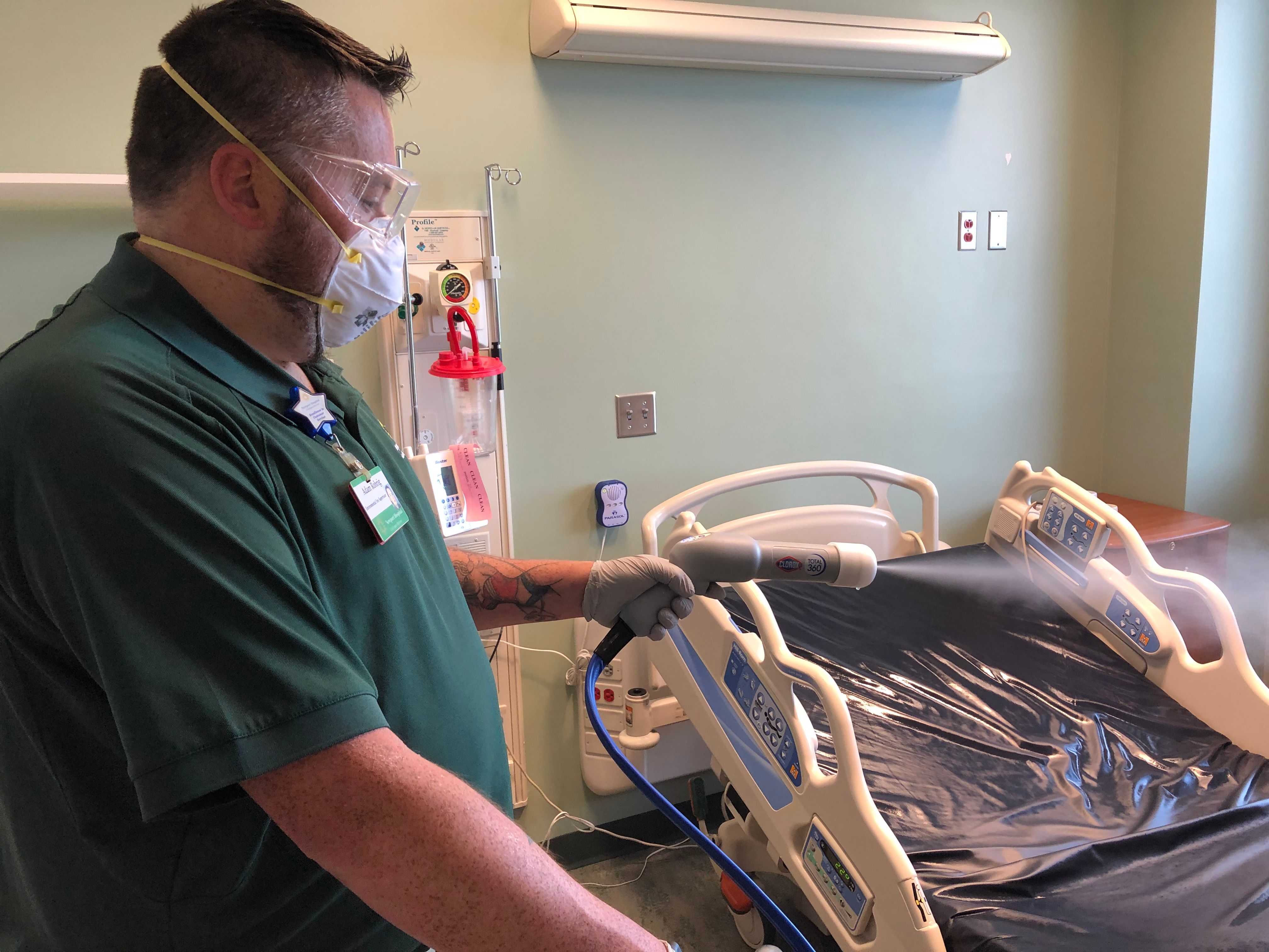 Disinfecting machines boost safety procedures at Newport Hospital